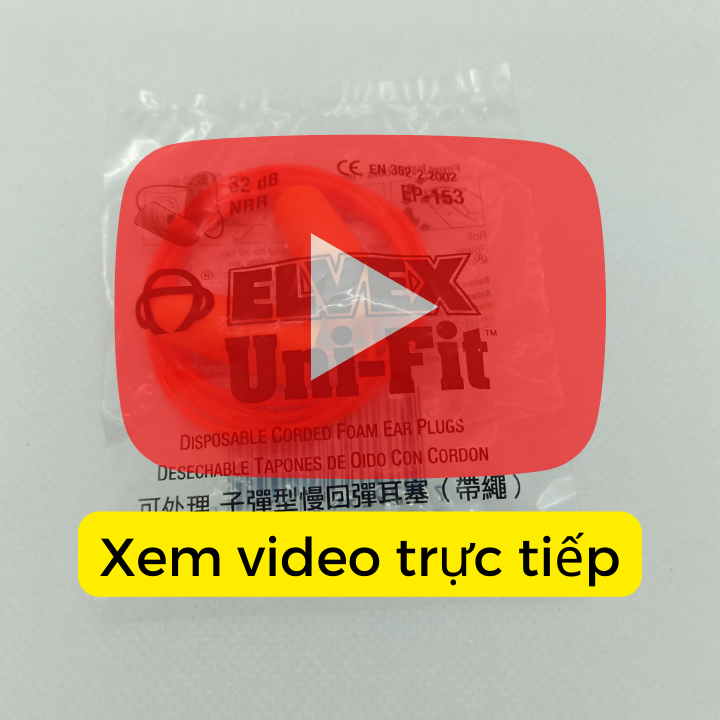 💛 Nút tai chống ồn Elvex EP153 Uni-fit giá rẻ | Bảo hộ lao động Vĩnh Thành 💛 Nút tai chống ồn Elvex EP153 Uni-fit giá rẻ | Bảo hộ lao động Vĩnh Thành